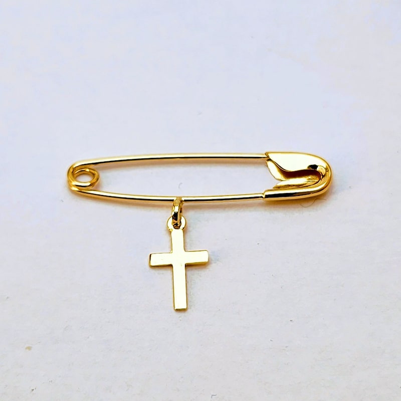 Gold Cross Pin Baby - Etsy