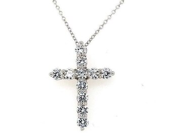Real Silver Cross Necklace - Etsy