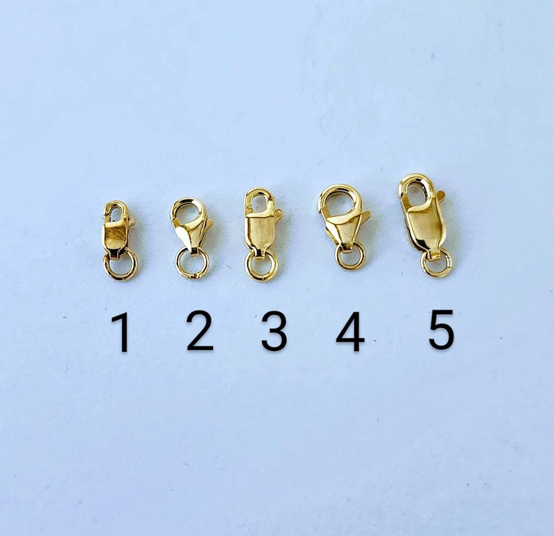 Solid 14k Gold Lobster Locks / Real Gold Clasp for Jewelry , Necklace ...