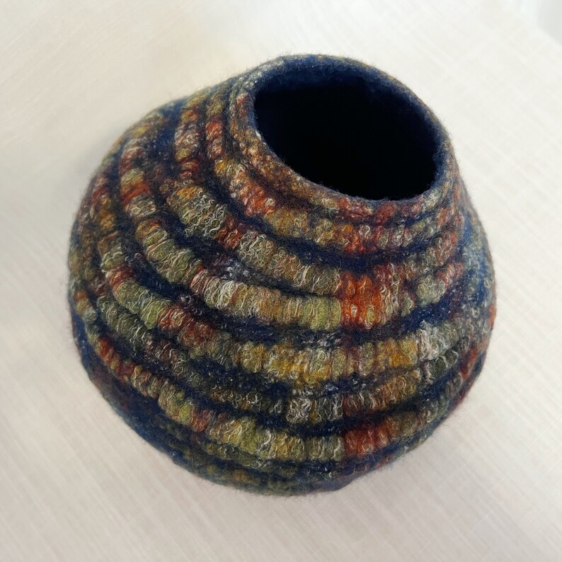 Hand-felted Wool Artisan Vessel - Etsy