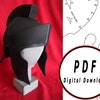 DIY Plague Doctor Mask Eva Foam Helmet Pattern Blueprint Template Pdf ...