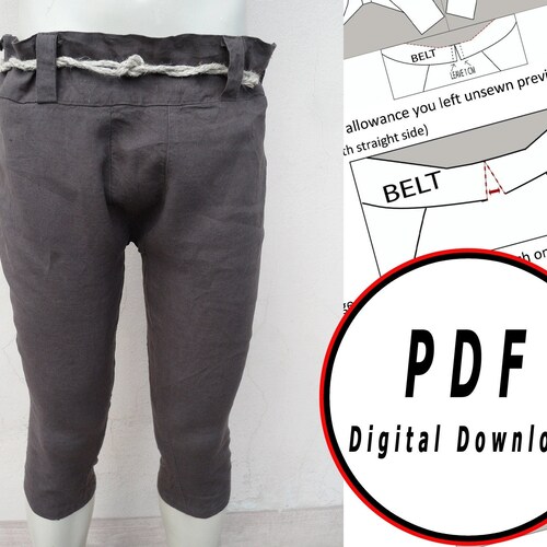 Roman Braccae Breeches Diy Tutorial Pattern Reenactment - Etsy