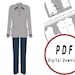 DIY Male School Uniform Template Pattern Blueprint Pdf | Etsy