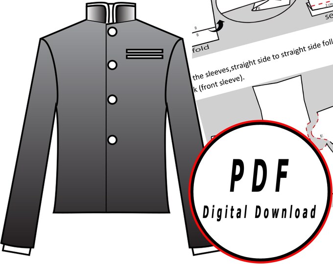 DIY Vest Template Pattern Blueprint Pdf Vector Printable - Etsy