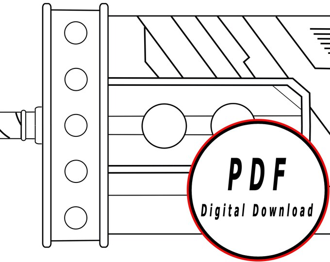 Banded Dagger PDF Printable Pattern Cardboard Sword Recyle - Etsy
