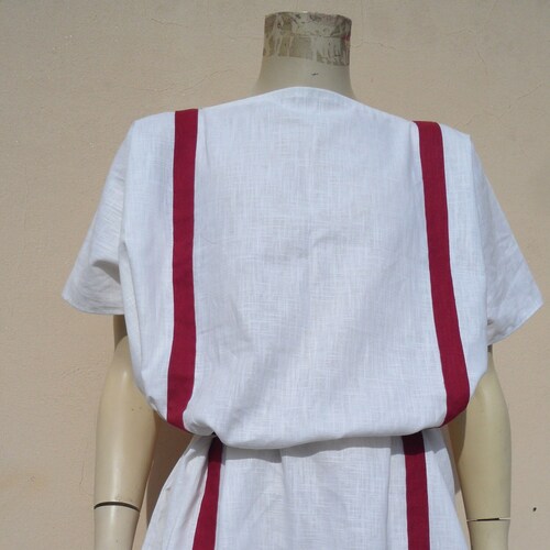 Roman Focale Scarf Handmade Linen Costume Replica Reenactment - Etsy