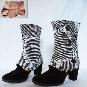 Spats With Buttons,goth Steampunk, Victorian Gaiters, Bootcover ...