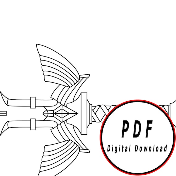 Sword Scabbard DIY Template Pattern Blueprint DIY Pdf Digital | Etsy UK