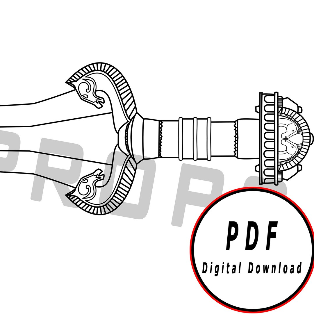 Sword DIY Template Pattern Blueprint DIY Pdf Digital Donwload Vector ...