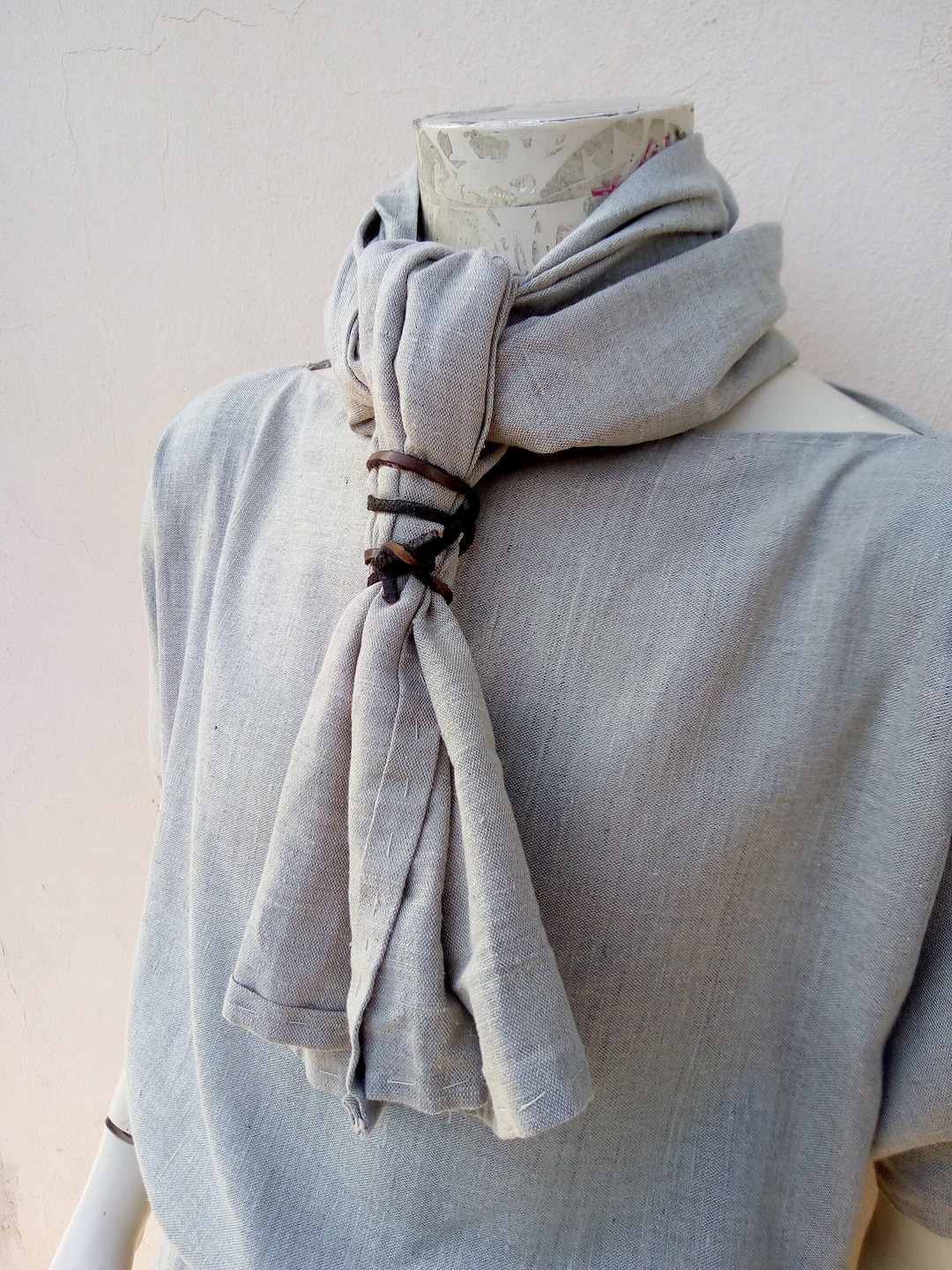 Roman Focale Scarf Handmade Linen Costume Replica Reenactment Larp ...
