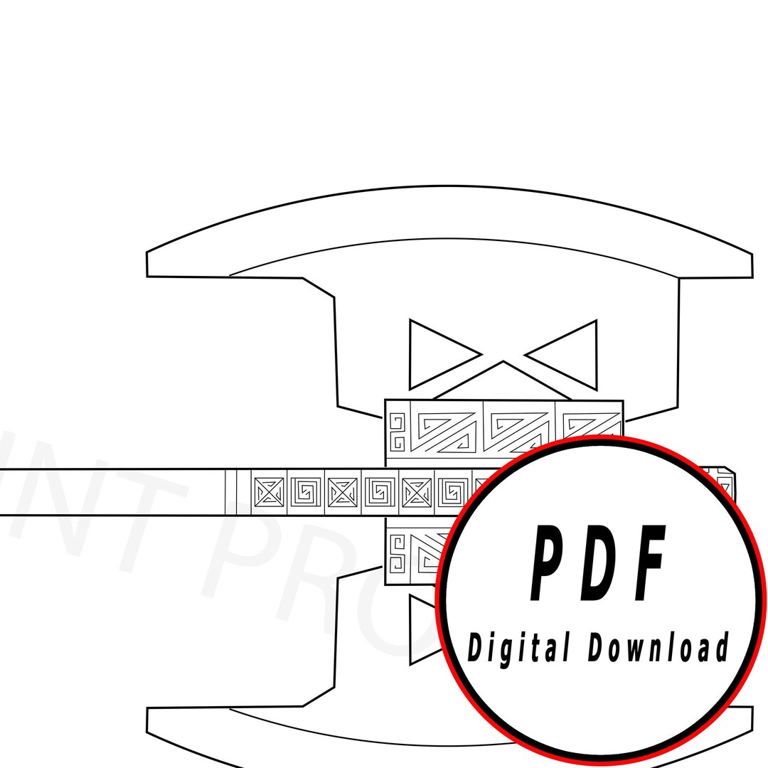 Battle Axe DIY Template Pattern Tv Movie Blueprint DIY Pdf Digital ...