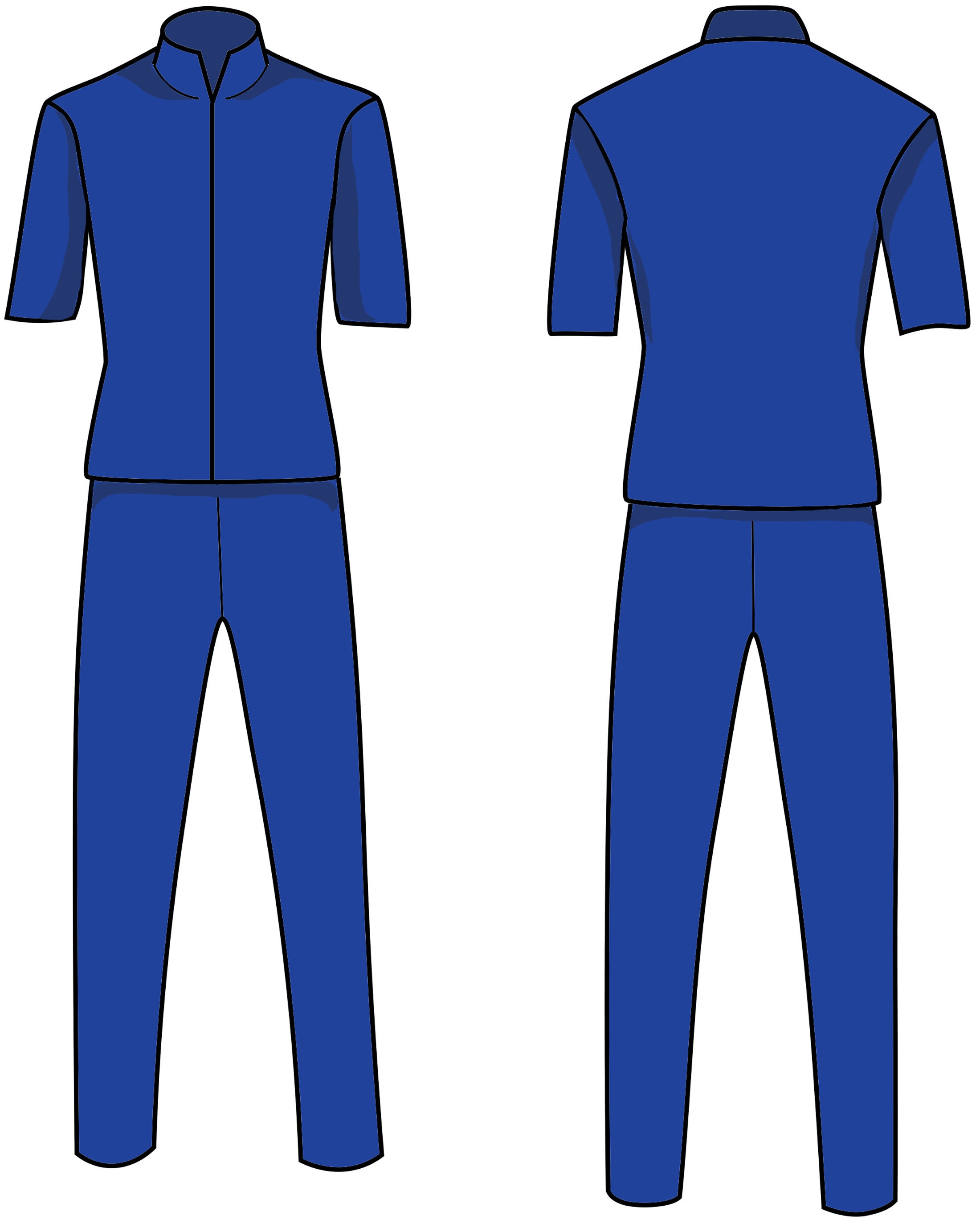 DIY Gym Suit Uniform short Sleeves Template Pattern Sew - Etsy Canada
