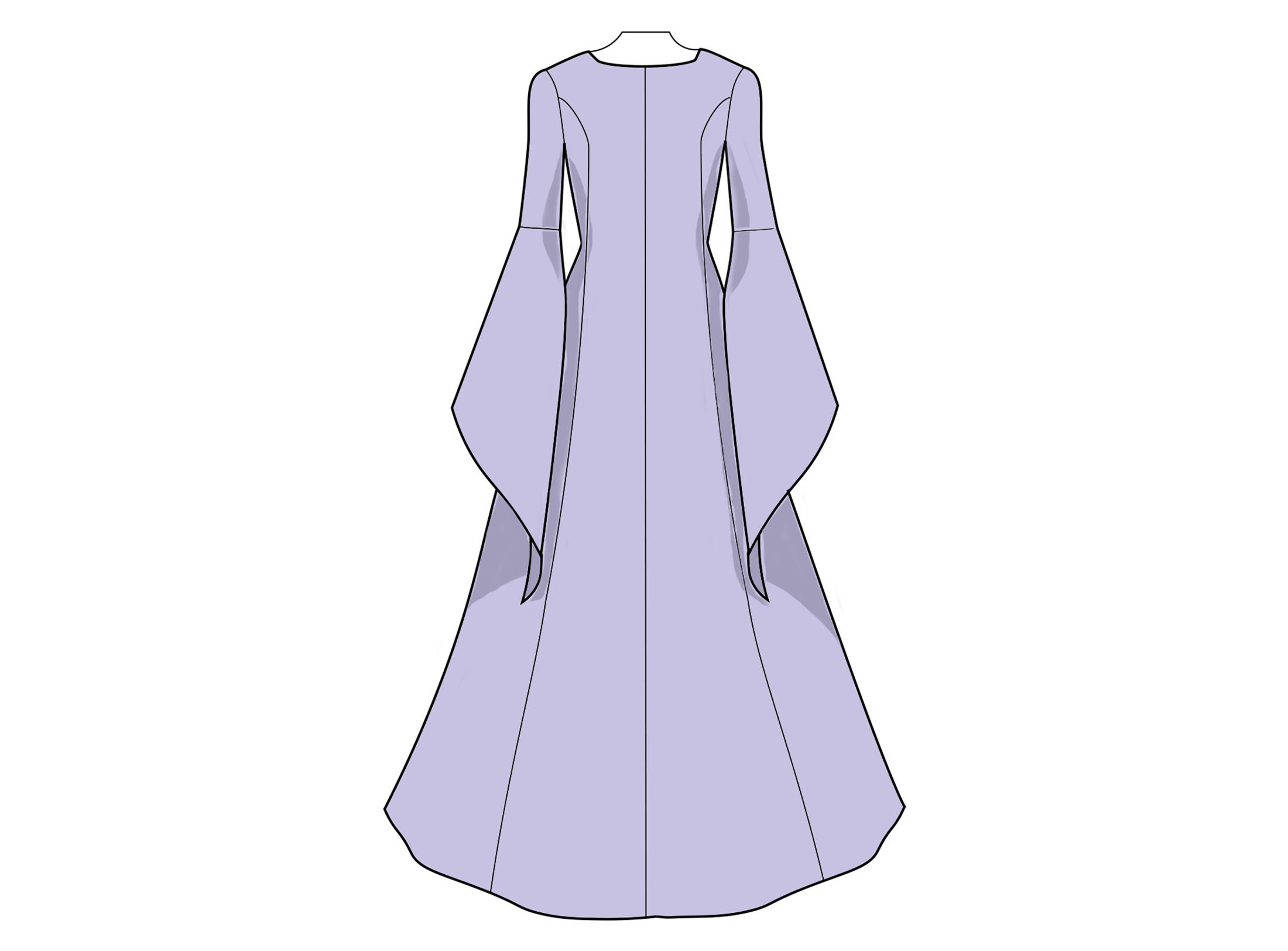 DIY Elvish Basic Dress Fantasy Medieval Elf Template Pattern - Etsy