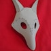 DIY Wolf Mask Eva Foam Helmet Pattern Blueprint Template Vector ...