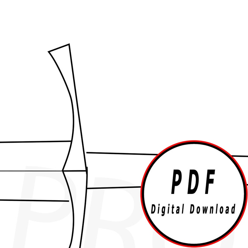 Longsword Knight Italian German Generic Type Template/pattern - Etsy