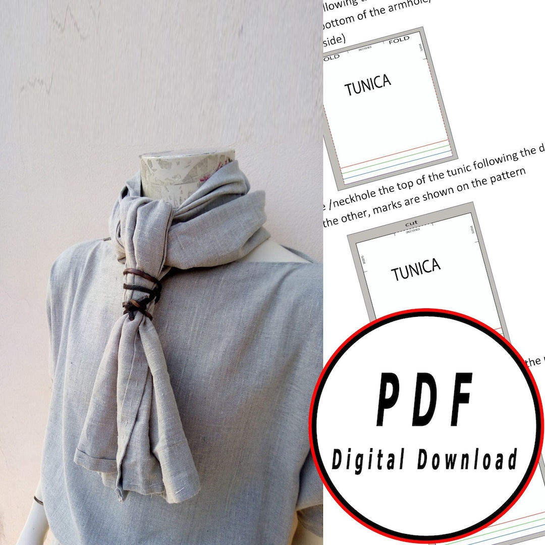 Roman Tunic Focale Scarf Diy Tutorial Pattern Reenactment Legionary ...