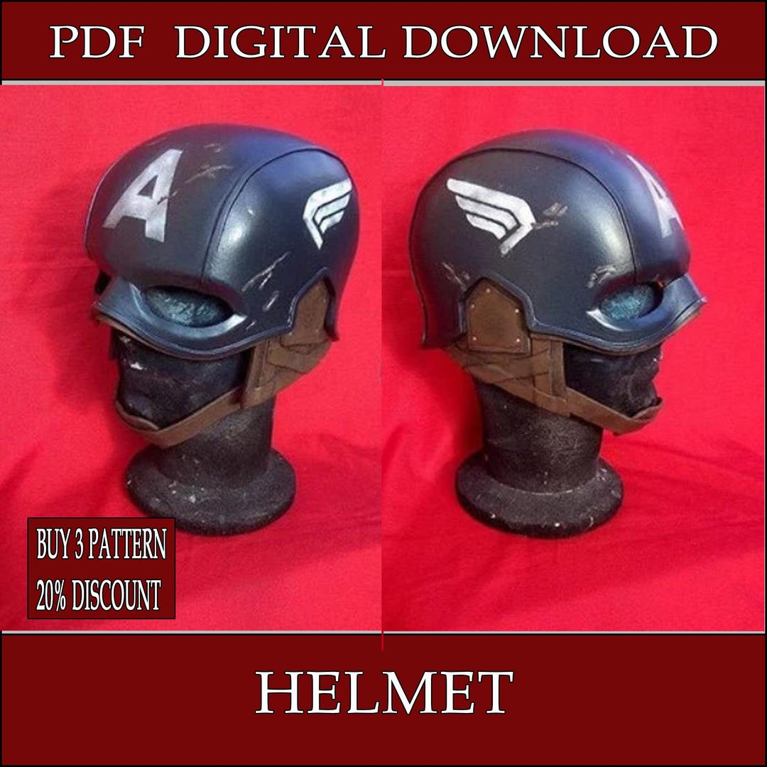 EVA Foam Helmet Template: DIY Cosplay, LARP (pdf Pattern) - Etsy