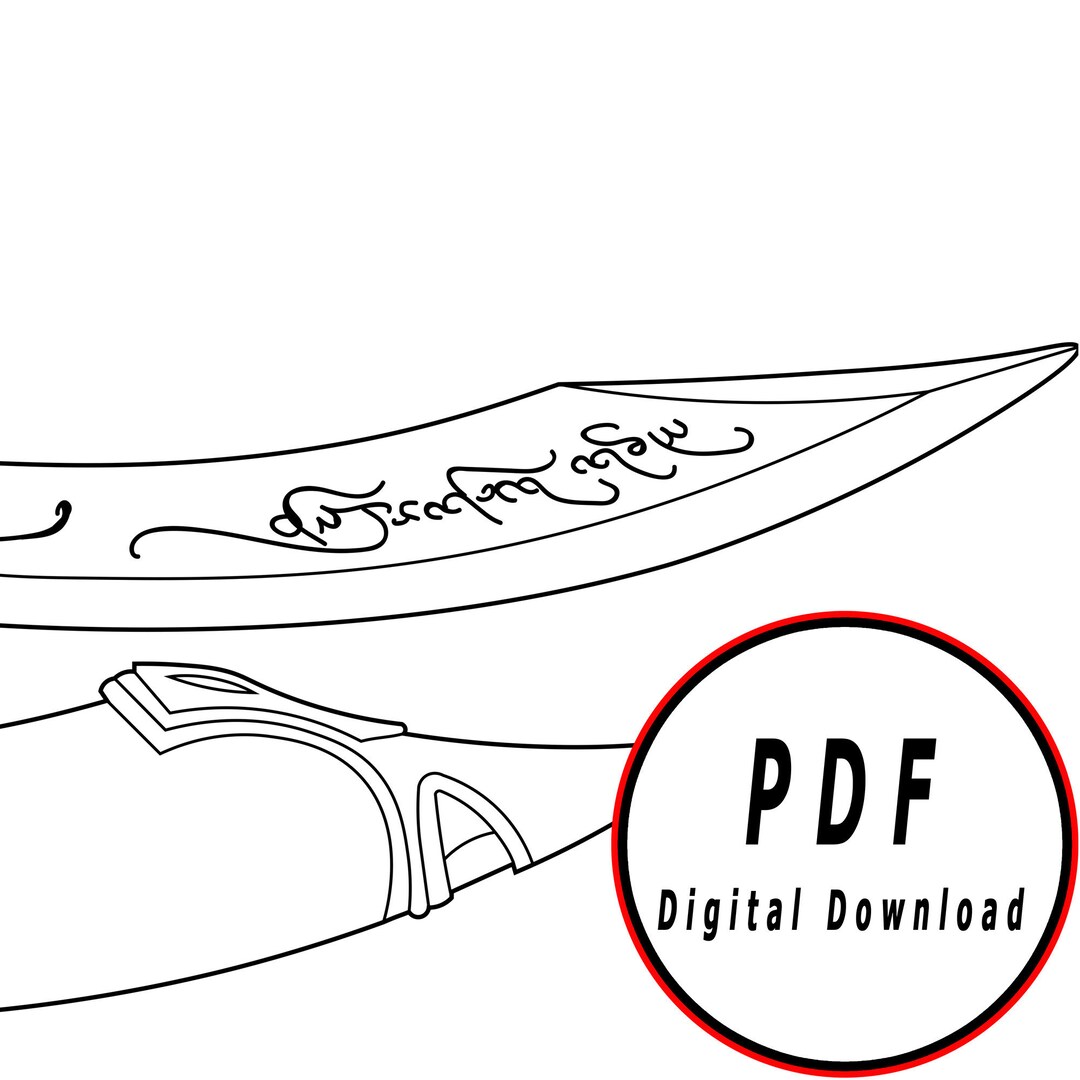 Arago Hunting Dagger DIY Template Pattern Blueprint Pdf Vector ...