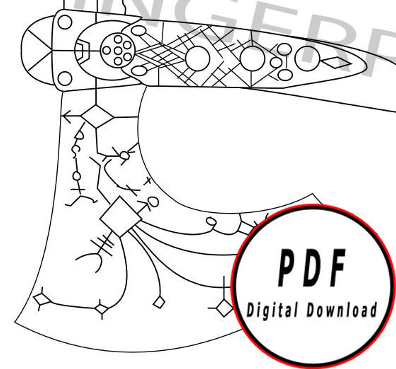 god-of-war-kratos-axe-template-pattern-blueprint-diy-pdf-etsy