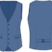 DIY Vest - Template Pattern Blueprint Pdf Vector Printable Digital ...