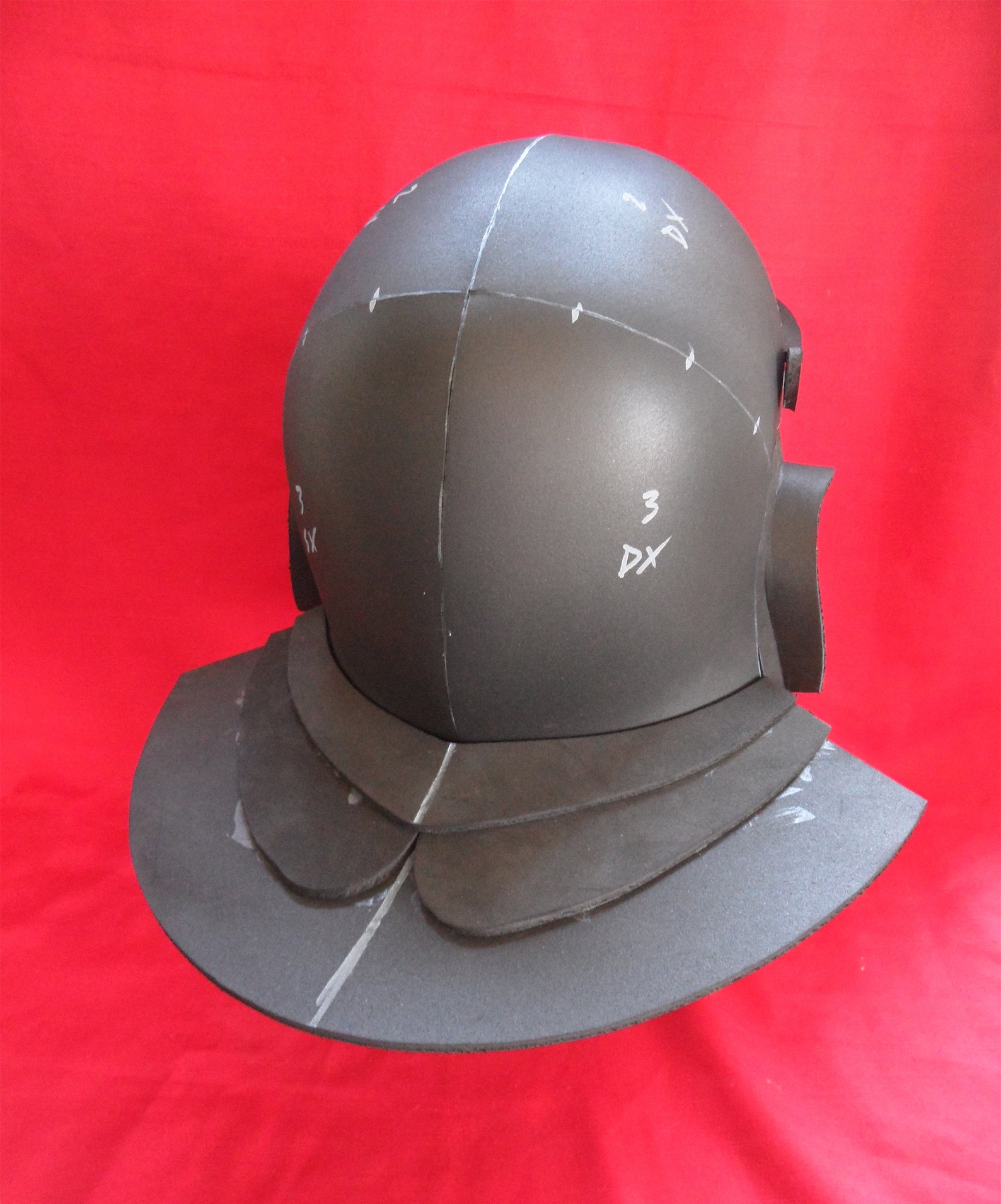 DIY Roman Eva Foam Helmet Gallic Imperial - Template Pattern Blueprint ...