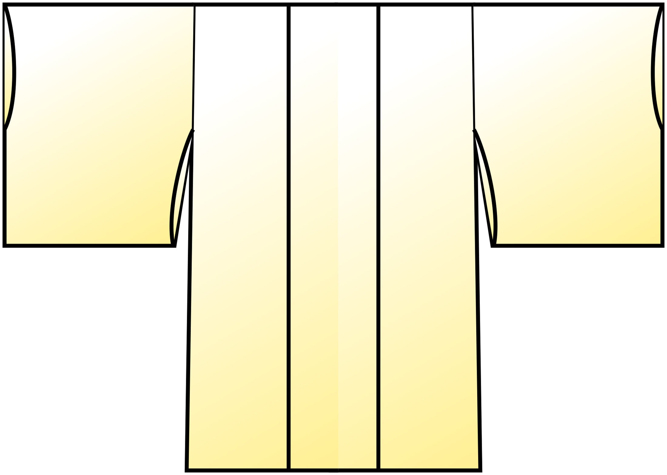 Haori DIY Base Japanese Template Pattern Blueprint Pdf Vector | Etsy UK