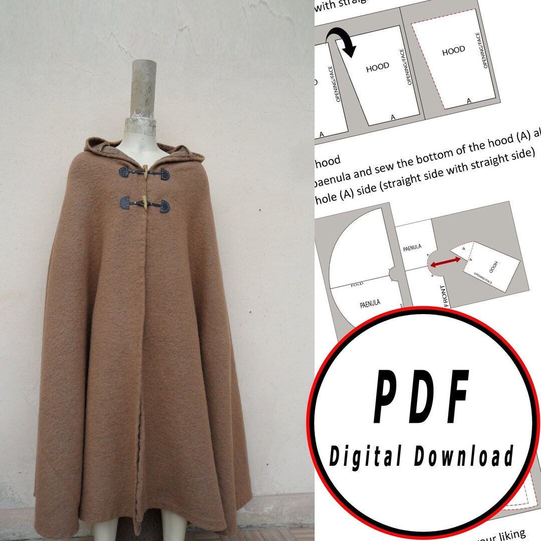 Roman Paenula Cloak Diy Tutorial Pattern Reenactment Legionary ...