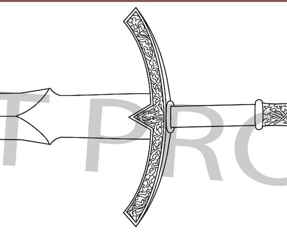 Medieval Sword Template