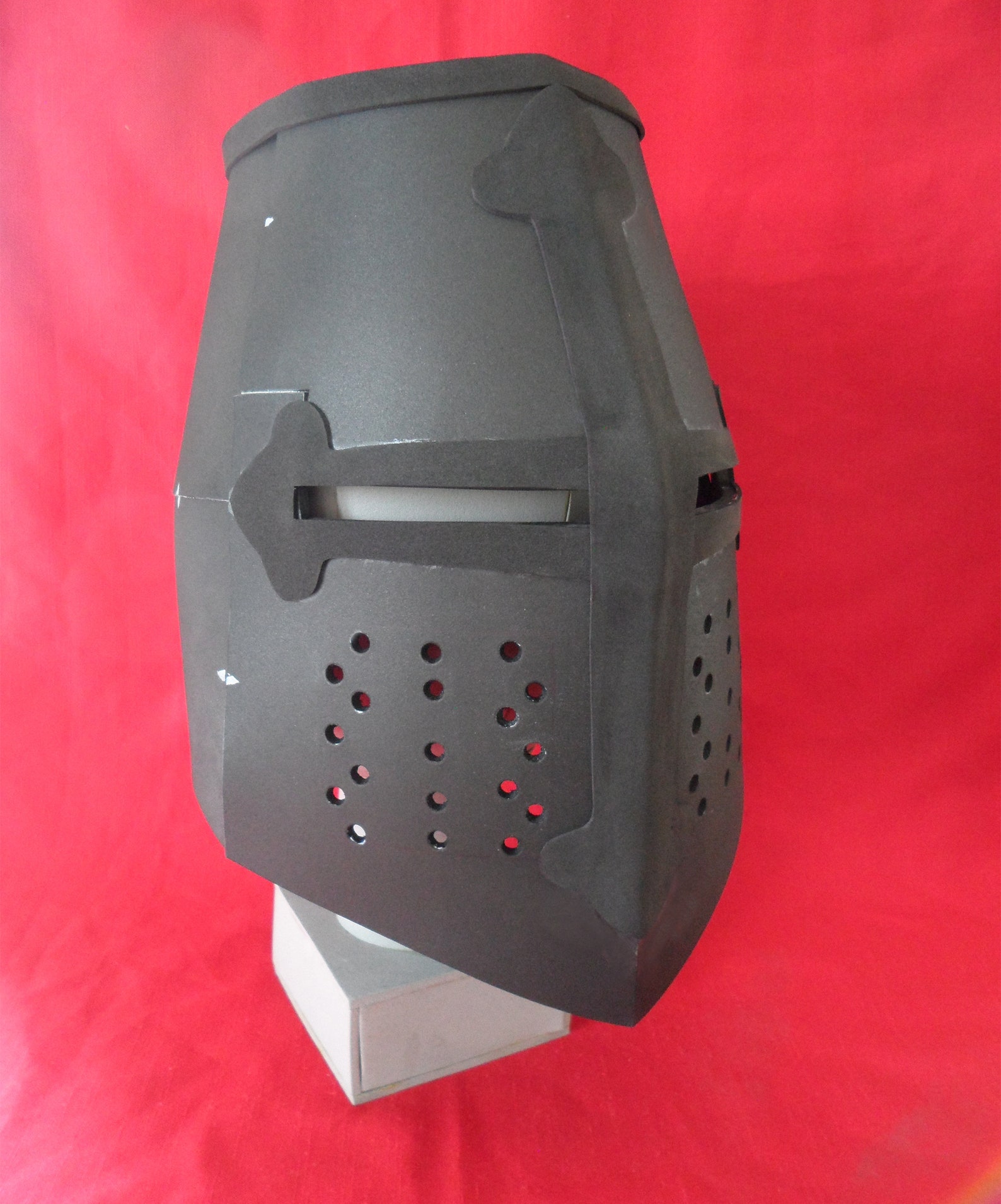 DIY Great Helmet Eva Foam Crusader Medieval Template Pattern Blueprint ...