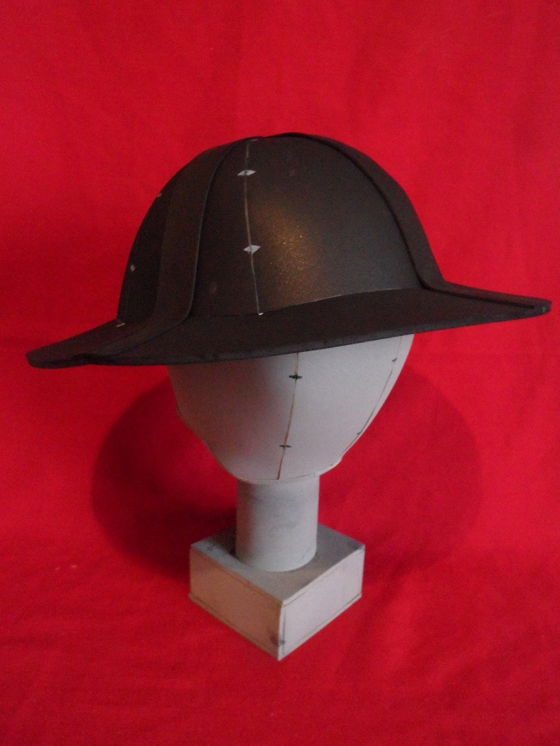 DIY Kettle Hat Eva Foam Helmet Chapel Fer Pattern Blueprint - Etsy