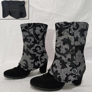 Spats With Buttons,goth Steampunk, Victorian Gaiters, Bootcover ...