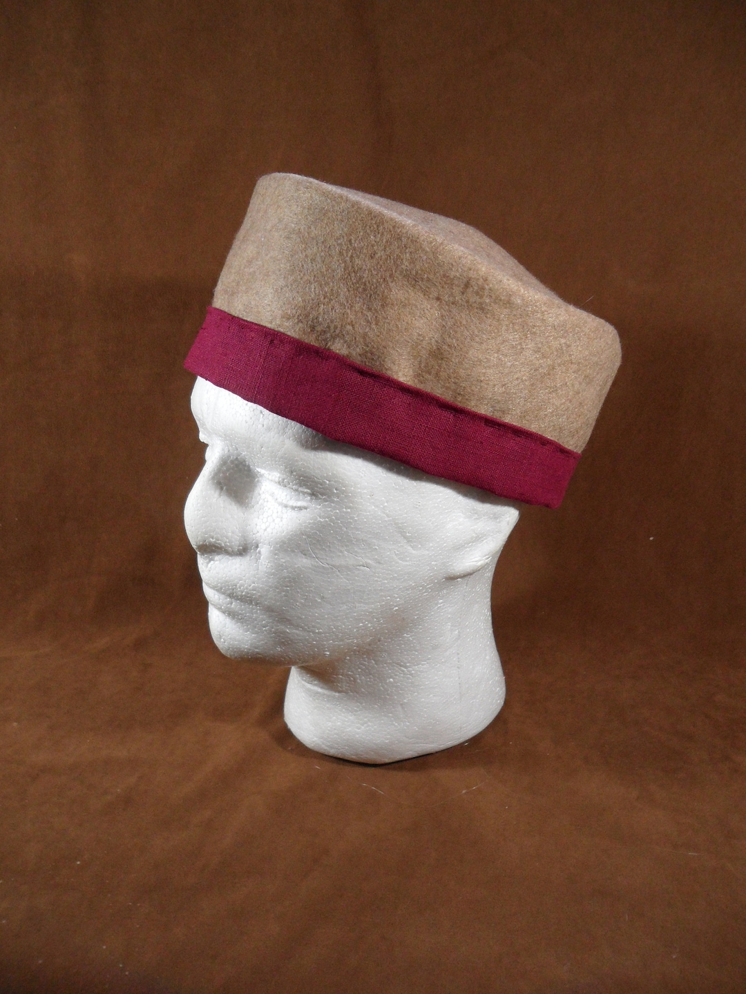 Pannonian Pileos Cap Hat Felted Linen Roman Cap Handmade - Etsy