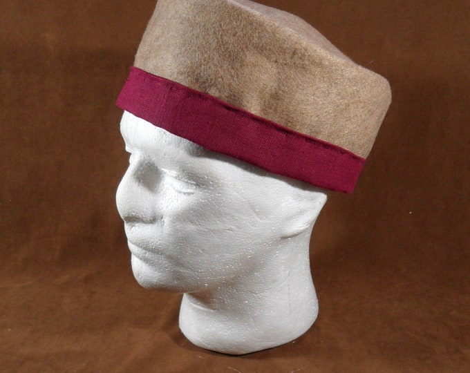 Pannonian Pileos Cap Hat Felted Linen Roman Cap Handmade Costume ...