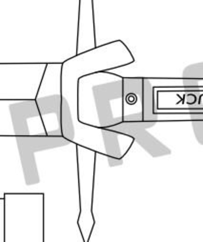 JoJo adventure Sword of Luck and Pluck template/blueprint | Etsy