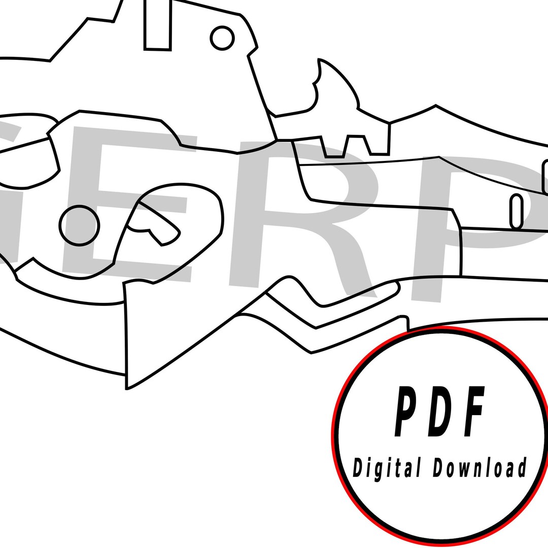 40 Sword Template Pattern Blueprint DIY Pdf Digital Donwload Vector ...