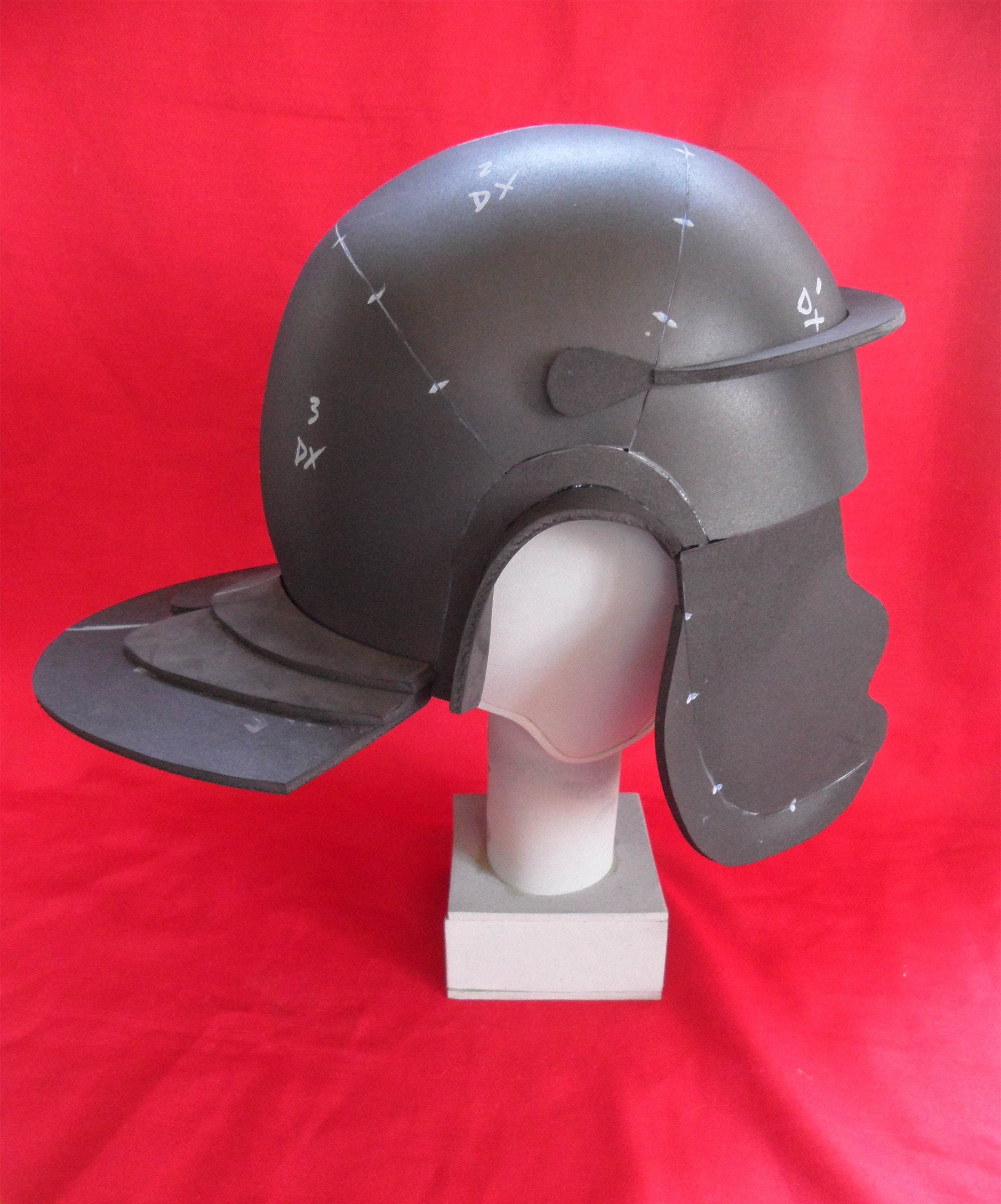DIY Roman Eva Foam Helmet Gallic Imperial - Template Pattern Blueprint ...