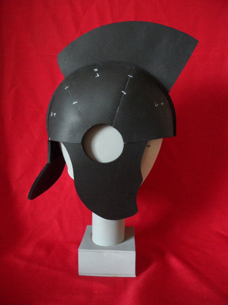 DIY Roman Eva Foam Ridge Helmet Pattern Intercisa Blueprint | Etsy