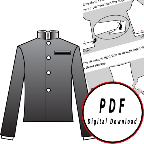 DIY School Uniform 4 Size's Pattern Blueprint Pdf Vector - Etsy