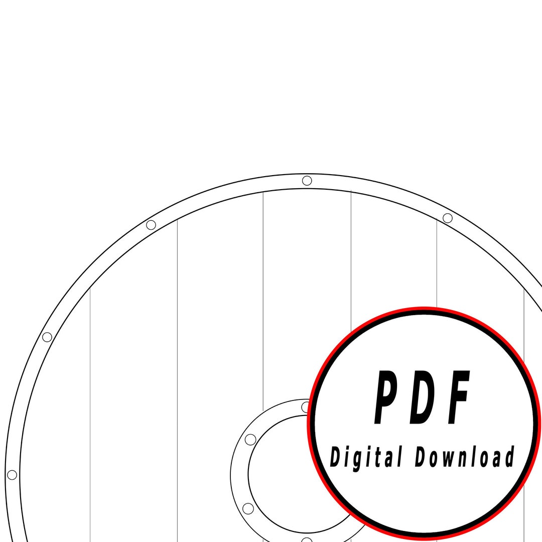 Viking Shield Basic Type Template/pattern Blueprint DIY Pdf Digital ...