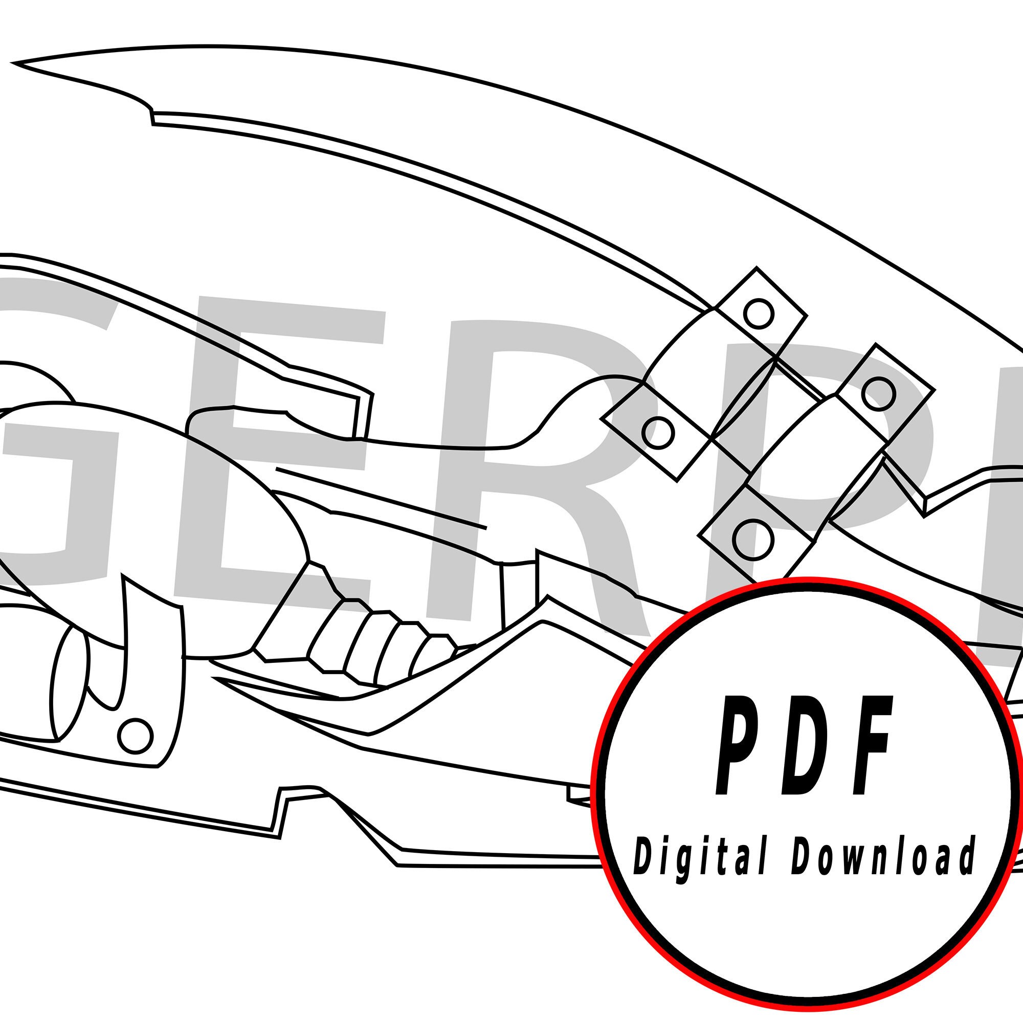 Scepter DIY Template Pattern Blueprint DIY Pdf Digital | Etsy