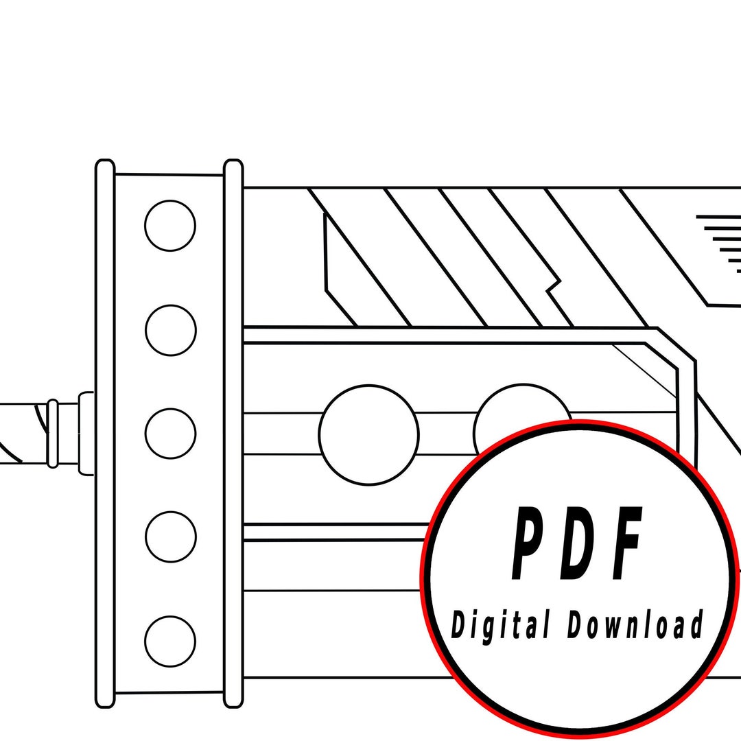 Buster Sword Remake Template/pattern Tv Series Movie Blueprint DIY Pdf ...