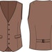 DIY Vest - Template Pattern Blueprint Pdf Vector Printable Digital ...