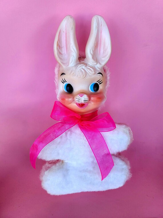 Vintage Plush Rubber Face Bunny My Toy - Etsy