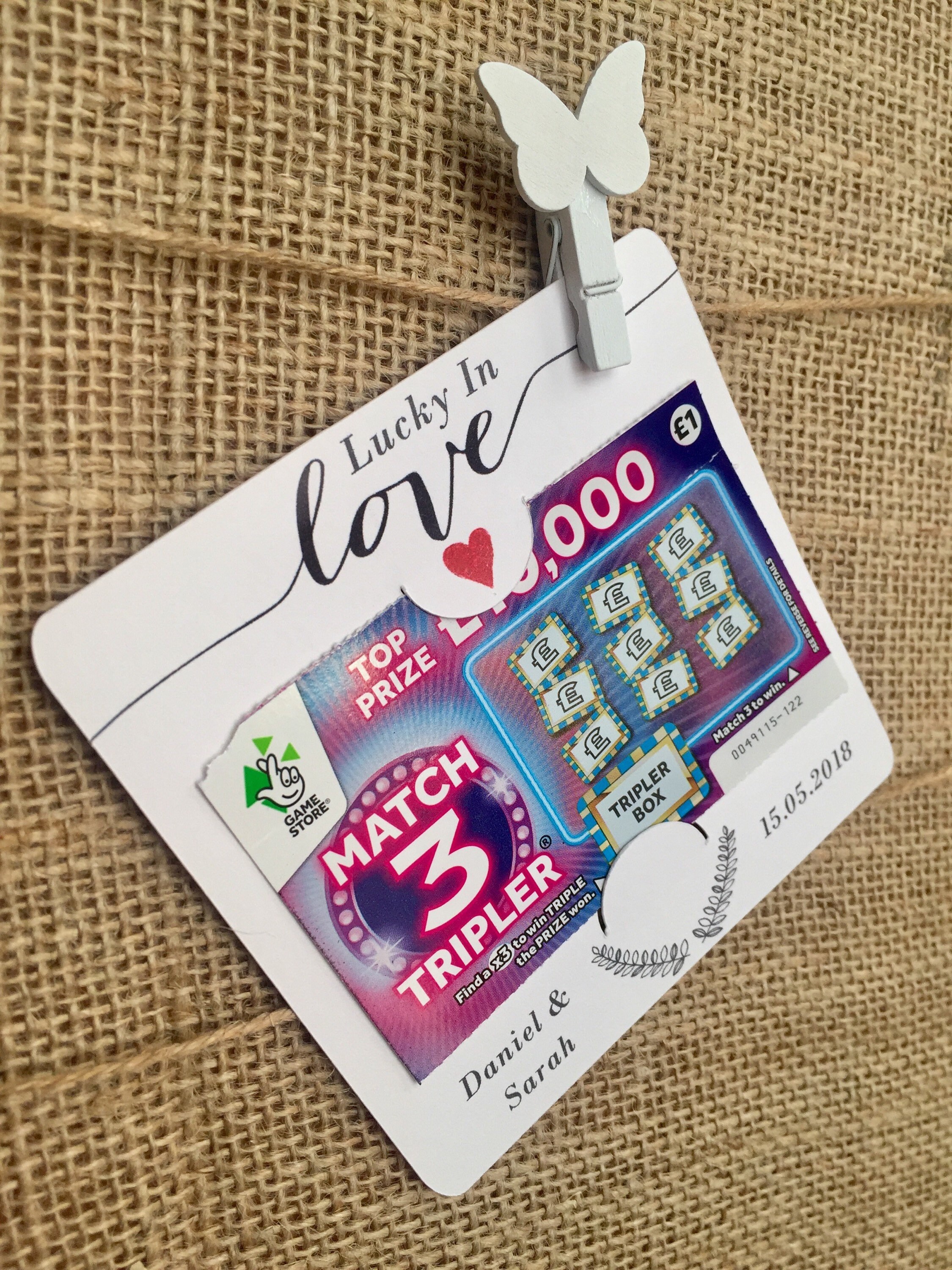 Wedding Scratch Card Holders Wedding Favours Wedding Gifts - Etsy UK