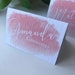 Linen Place Cards, Wedding Place Cards, Blush Place Cards, Place Cards ...