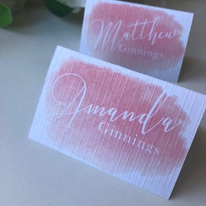 Linen Place Cards, Wedding Place Cards, Blush Place Cards, Place Cards ...