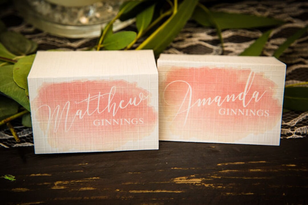 Linen Place Cards, Wedding Place Cards, Blush Place Cards, Place Cards ...