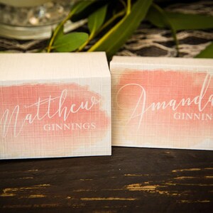 Linen Place Cards, Wedding Place Cards, Blush Place Cards, Place Cards ...