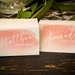 Linen Place Cards, Wedding Place Cards, Blush Place Cards, Place Cards ...
