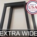 Extra Wide N Frame Table Legs - Metal Table Legs - Pair - Table Legs ...